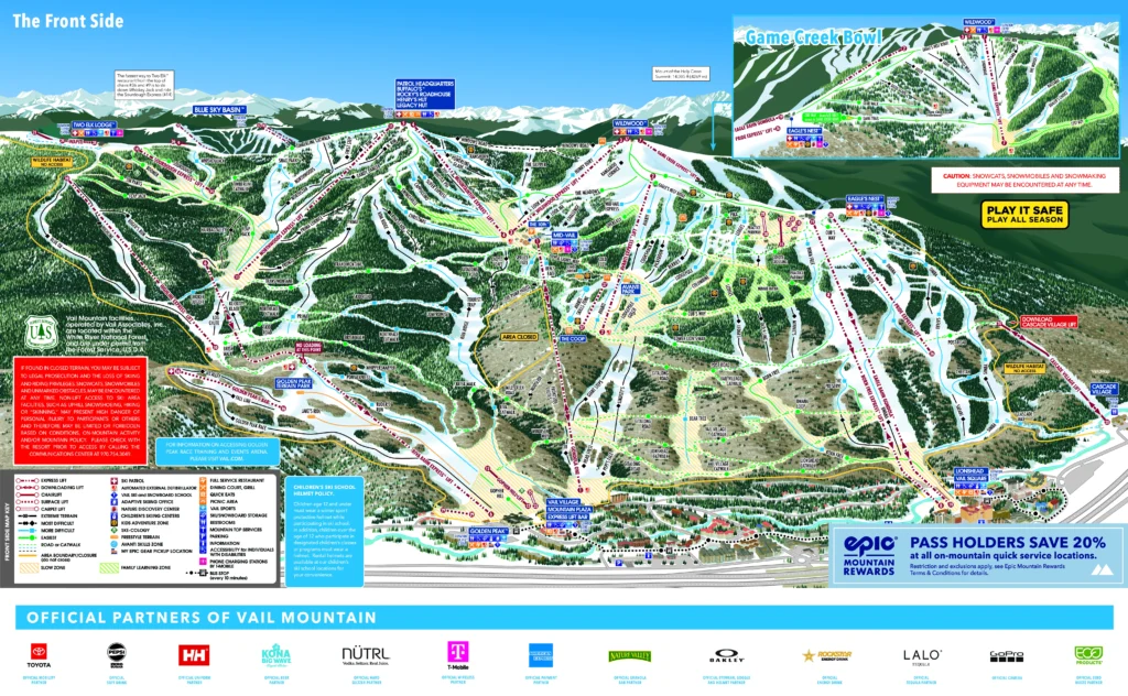 Vail Ski Map - Ski Map Master