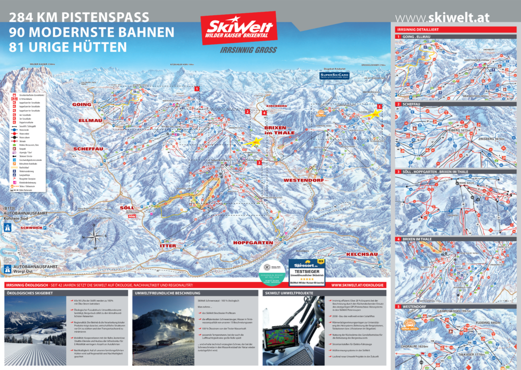 SkiWelt Ski Map - Ski Map Master