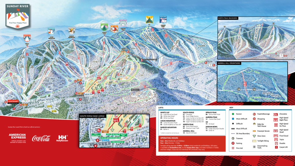 Sunday River Ski Map - Ski Map Master