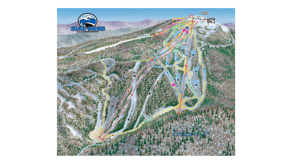 Blue Knob Ski Map - Ski Map Master