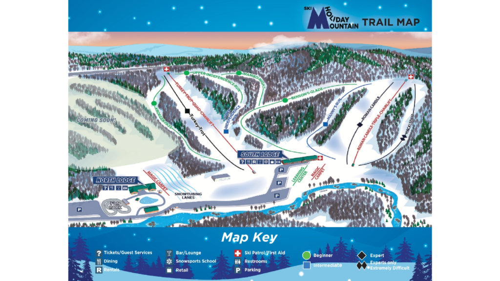Holiday Mountain Ski Map - Ski Map Master