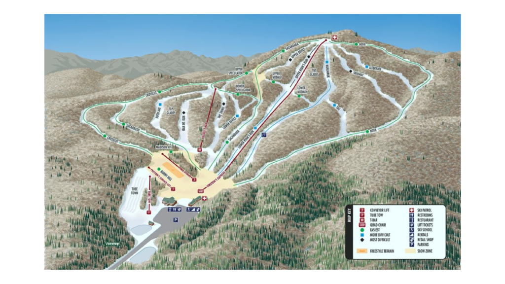 Oak Mountain Ski Map - Ski Map Master
