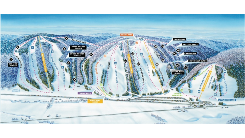 Snow Ridge Ski Map - Ski Map Master