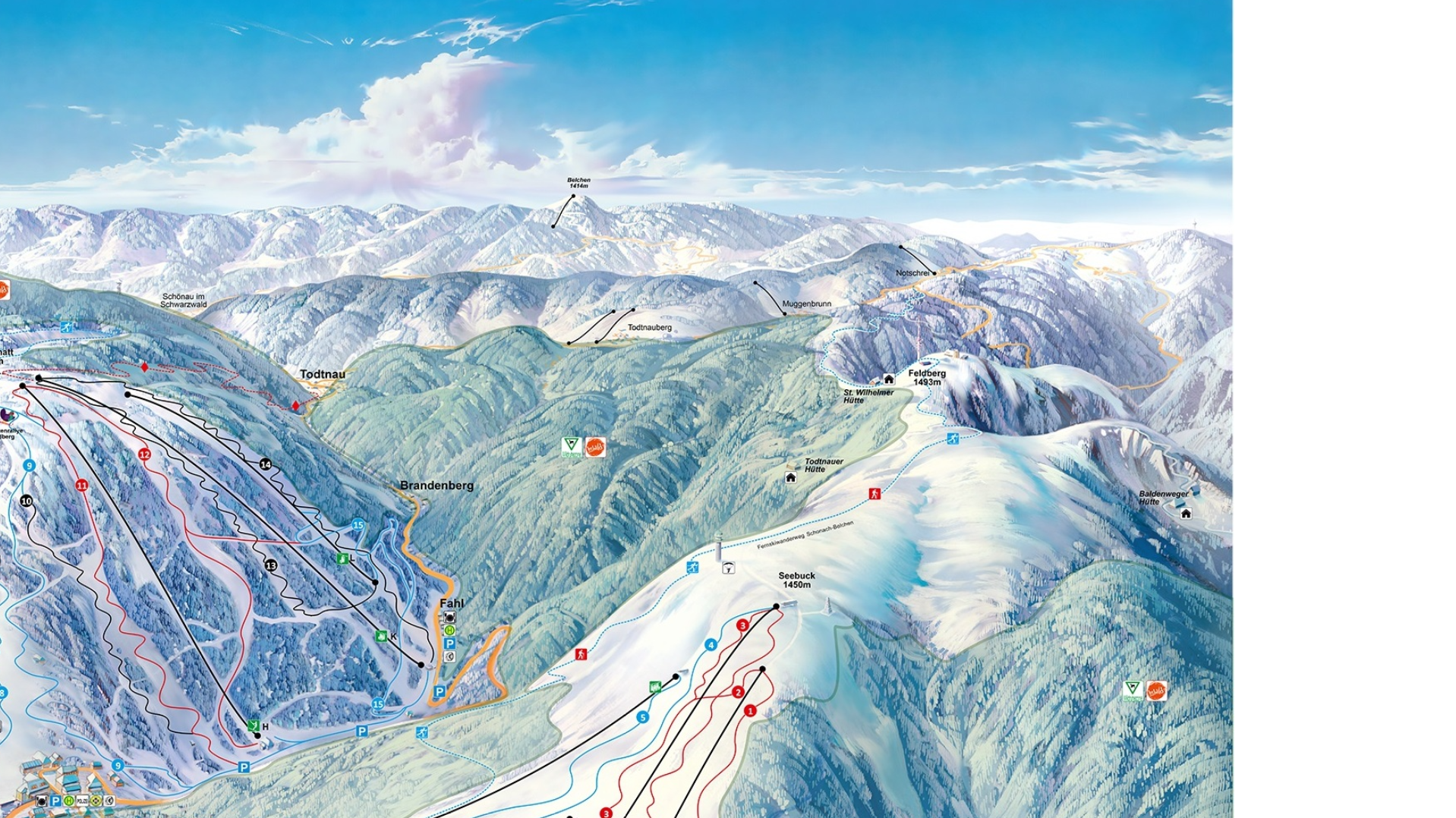 Feldberg – Seebuck/Grafenmatt/Fahl Ski Map - Ski Map Master